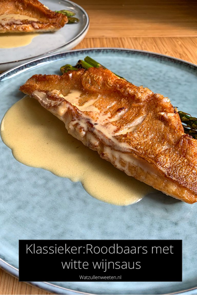 Roodbaars met witte wijnsaus – Wat zullen we eten?